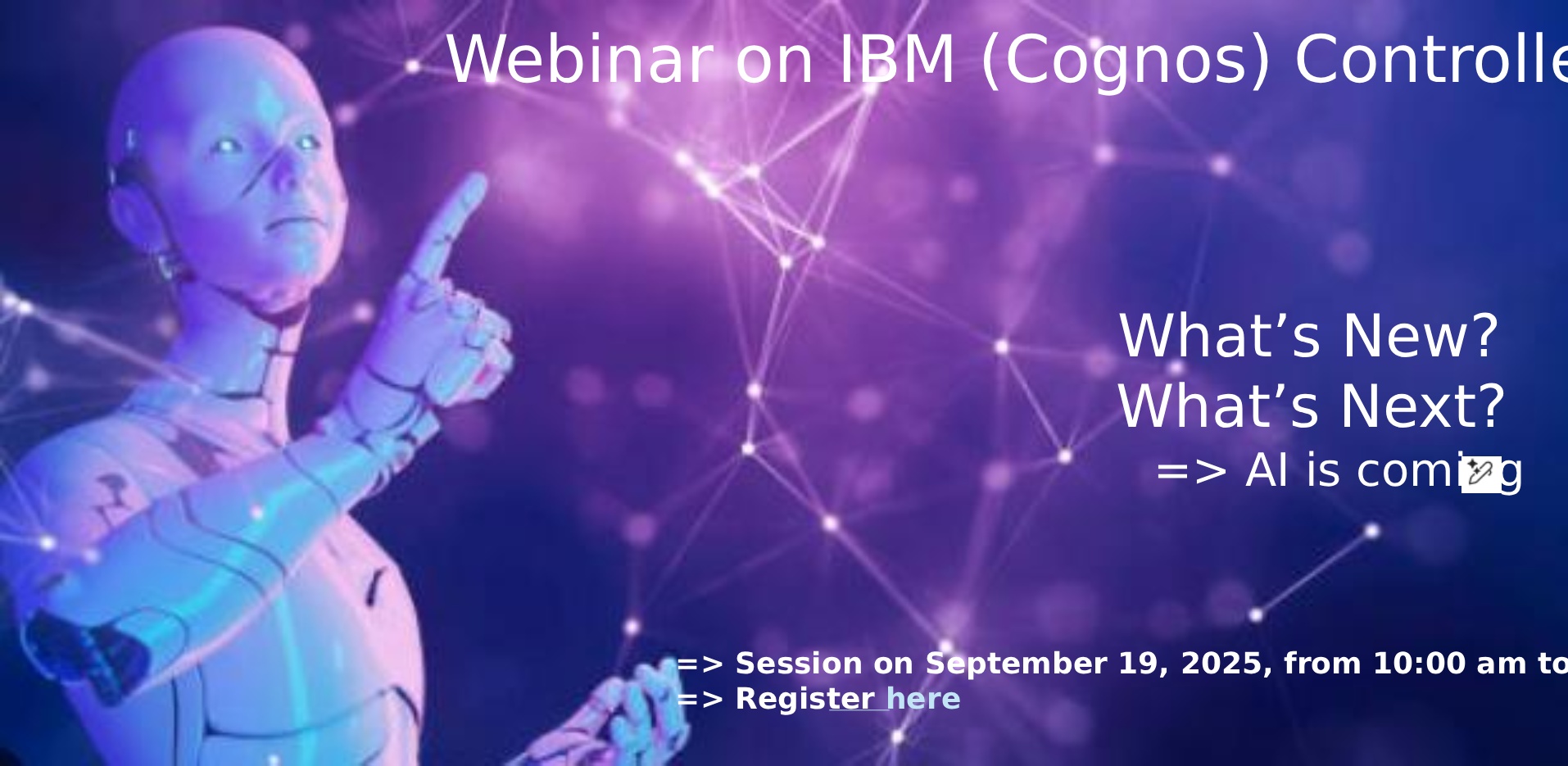 Webinar on IBM (Cognos) Controller - Centaurus365